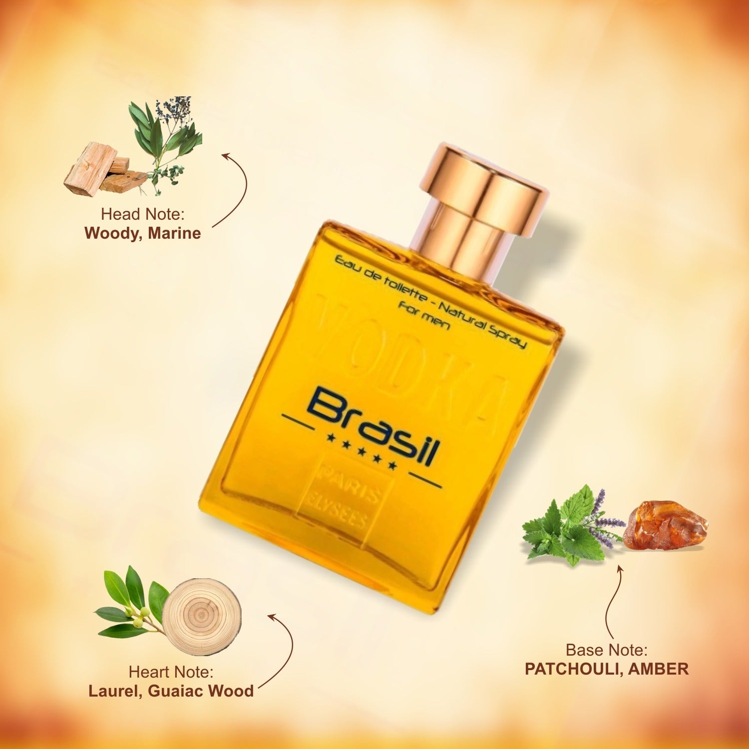 Vodka Brazil Yellow Perfume For Men